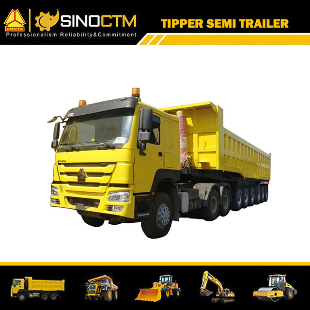 Six Axle Dump Semi-Trailer - Buy Six Axle Dump Semi-Trailer 100T, Heavy ...